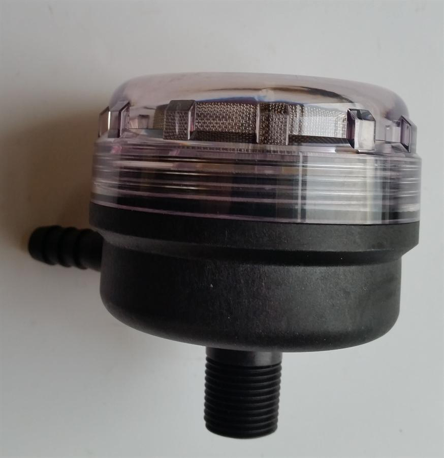 Flojet in line filter 3/8×3/8 90° hosetail - Kilnwick Sprayers Ltd