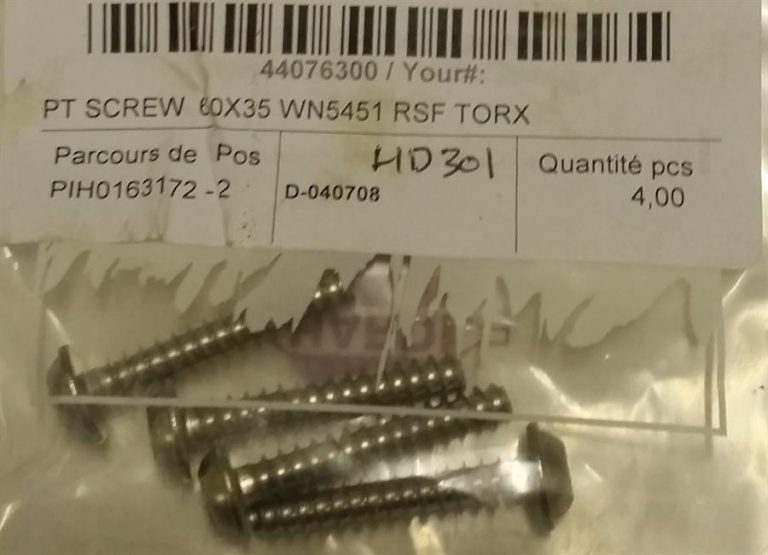 Hardi Screws RY2 - 44076300 - Kilnwick Sprayers Ltd