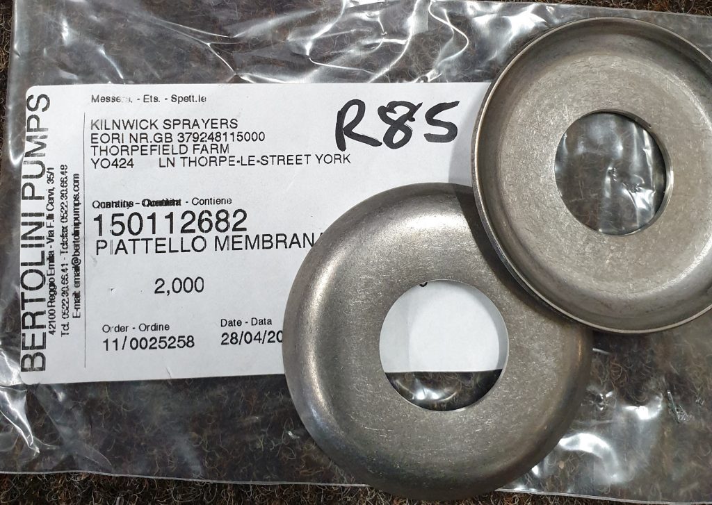 DIAPHRAGM DISC (PROTECTOR) for POLY 2400 - Kilnwick Sprayers Ltd